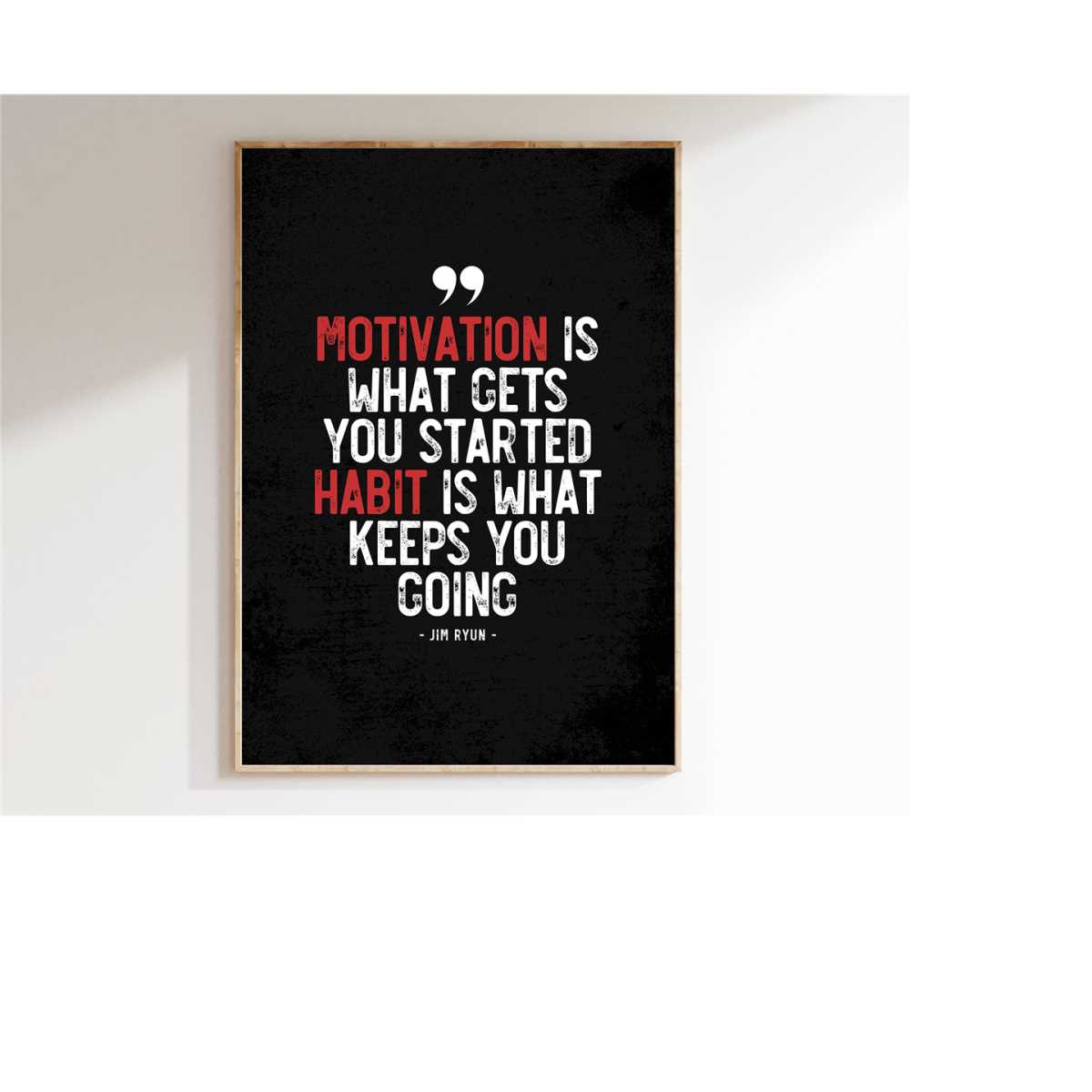 Motivational Quote Poster | Motivation and Habit | High-Reso | Inspire ...