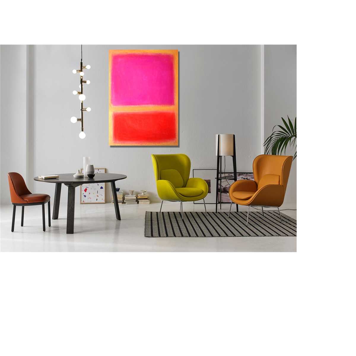 Mark Rothko White Center on Pink Canvas Wall Art,Rothko Wal | Inspire ...