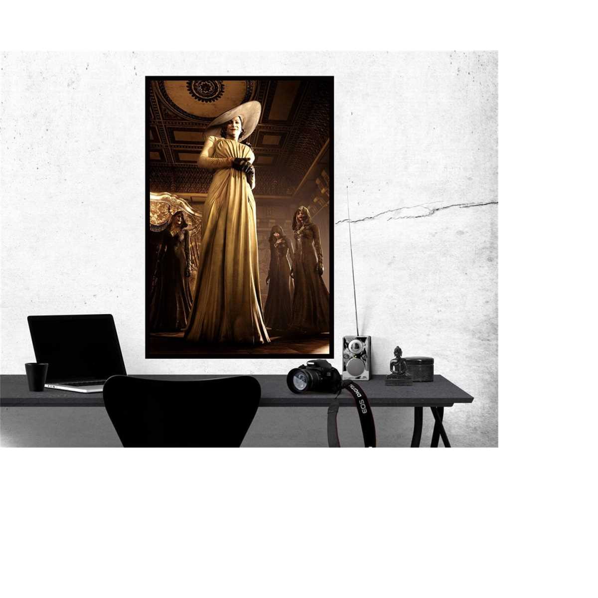 Resident Evil 8 Lady Dimitrescu Game Poster, Room Decor, Hom | Inspire ...