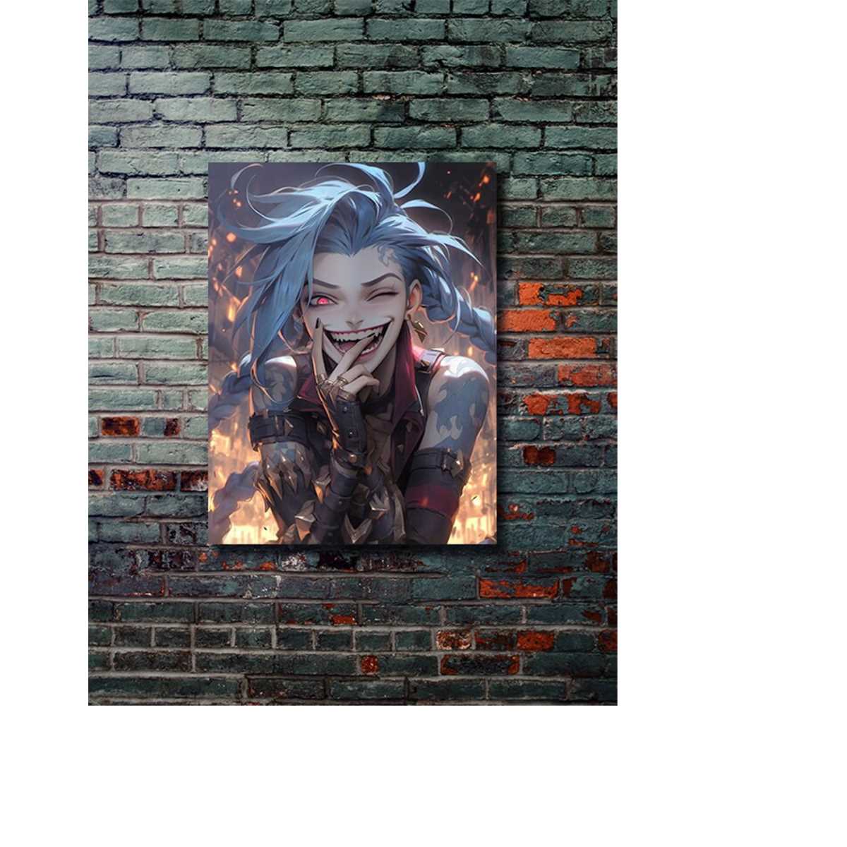 Jinx, League Of Legends, Gaming Poster, Wall Art Painting, M | Inspire ...