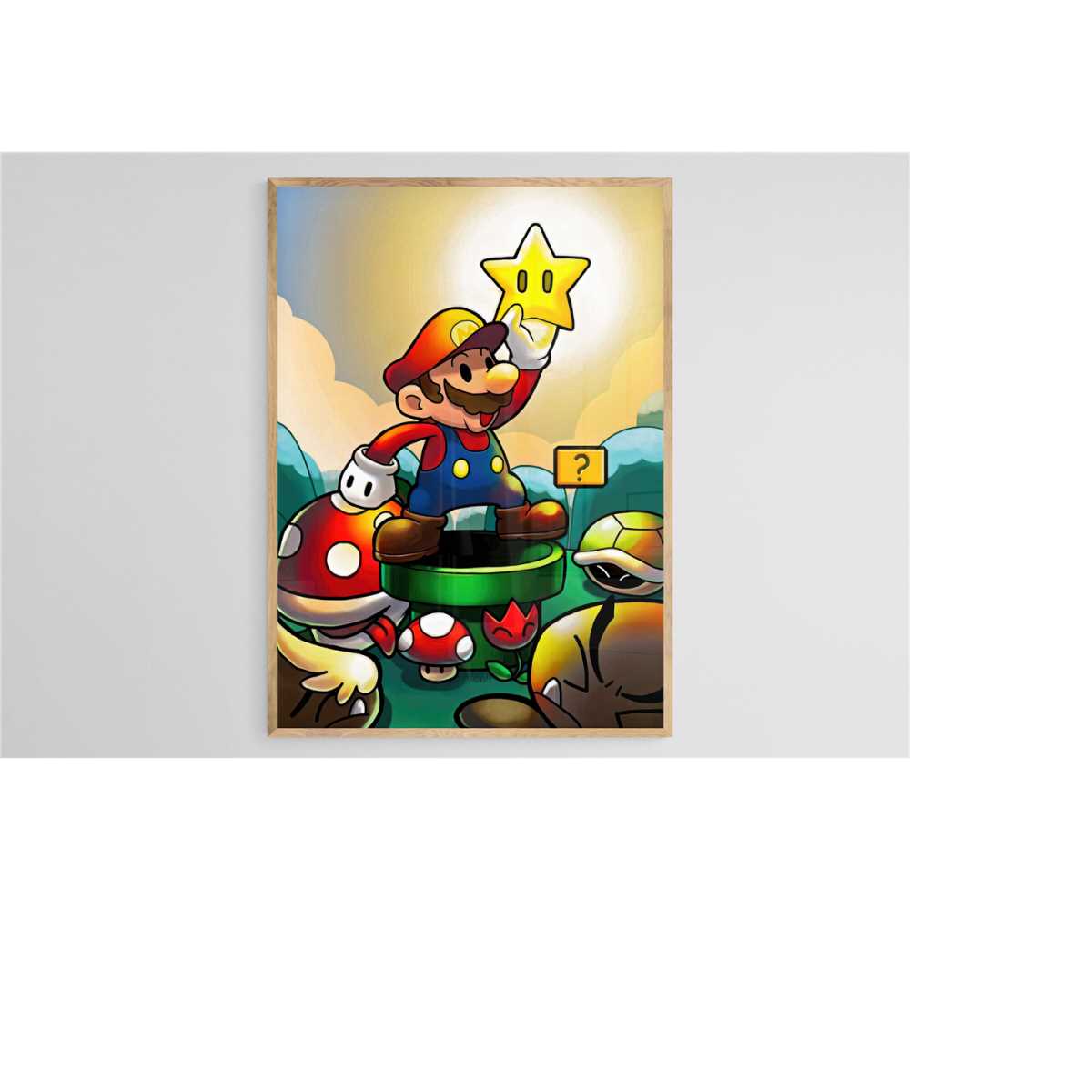 Super Mario Wall Art, Super Mario Poster Print, Super Mario | Inspire ...
