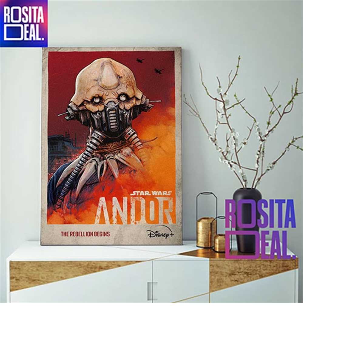 Star Wars Andor Two Tubes Character Poster Decor Poster Canv | Inspire ...