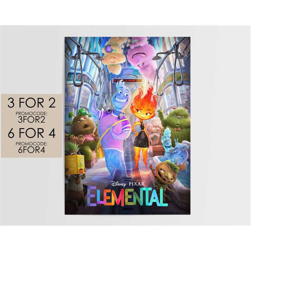 Elemental 2023 Poster - Disney Pixar Movie Poster Art Film P | Inspire ...