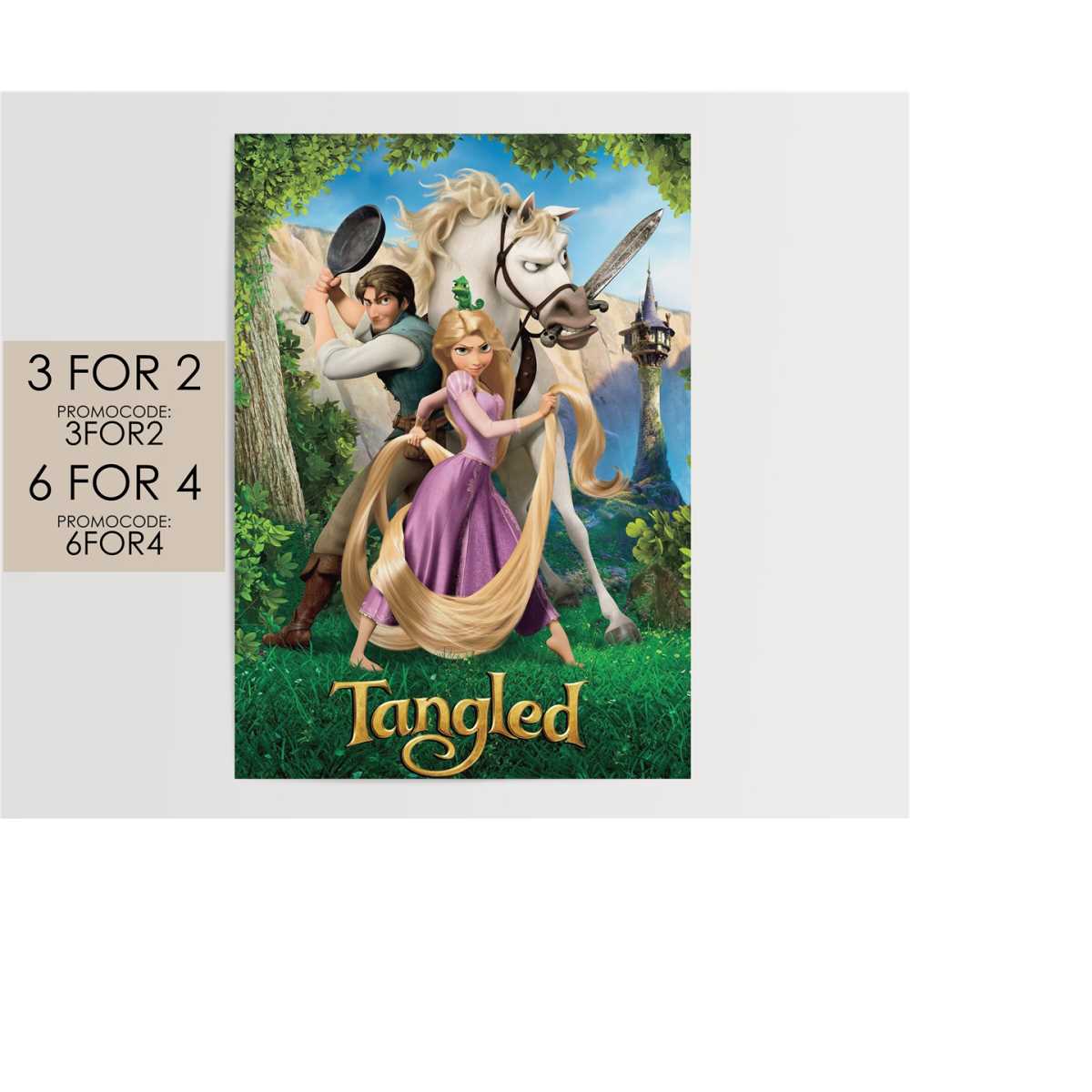 Tangled 2010 Poster - Disney Pixar Movie Poster Art Film Pri | Inspire ...