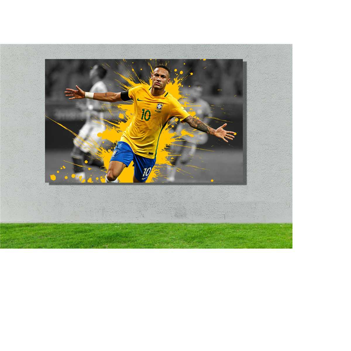 Neymar Gift Painting, Jr Neymar Painting, Neymar Print, Neym | Inspire ...