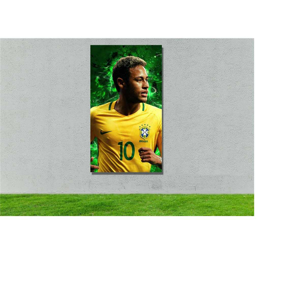 Jr Neymar Painting, Neymar Print, Neymar Canvas, Neymar Post | Inspire ...