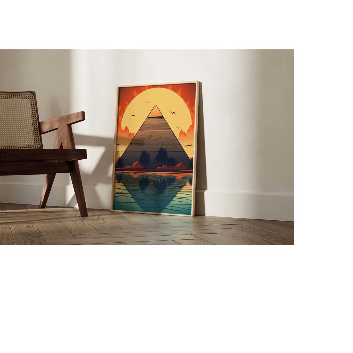 Egyptian Pyramids poster | Inspire Uplift