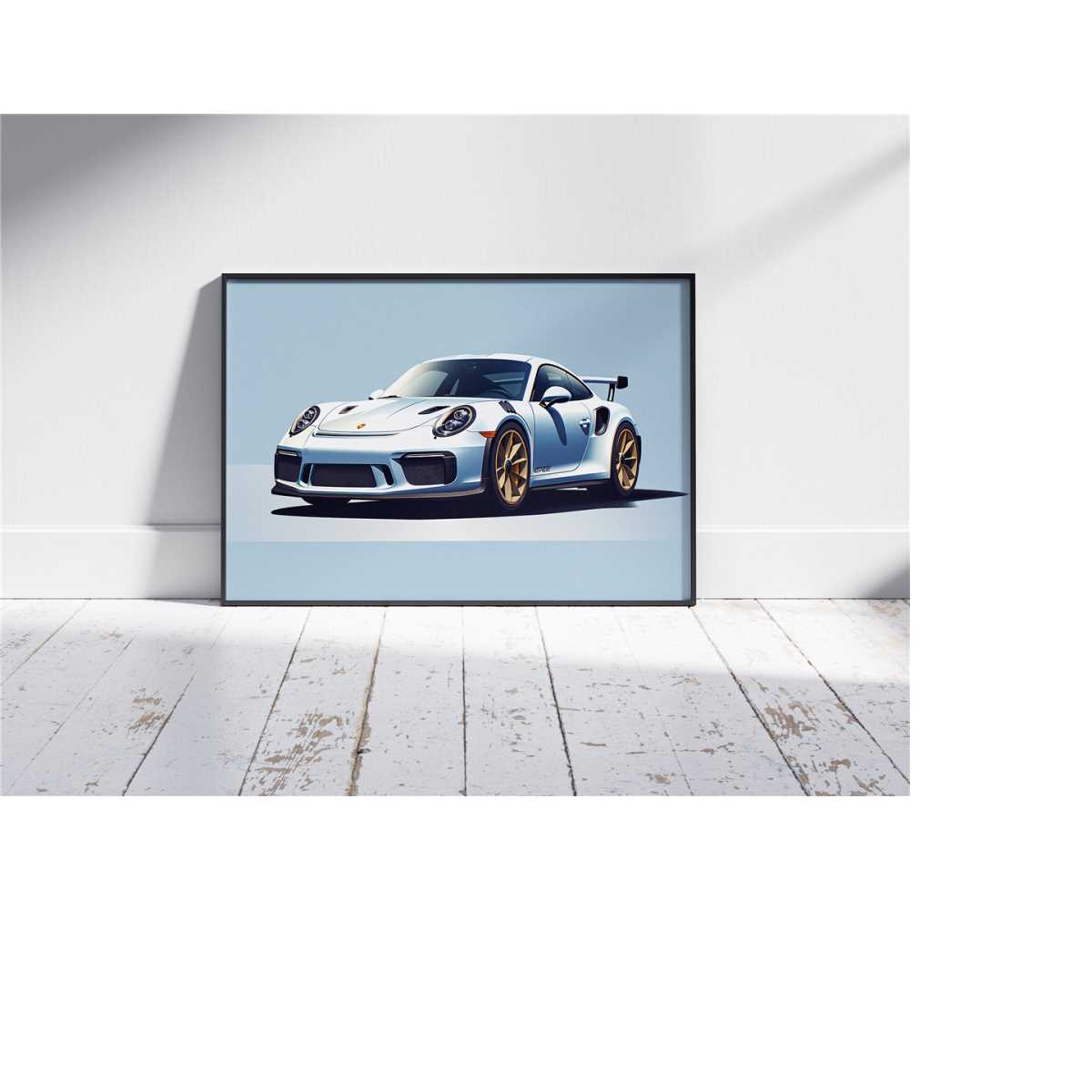 Digital Poster GT3 RS Print GT3 Rs Art Prints High-performan | Inspire ...