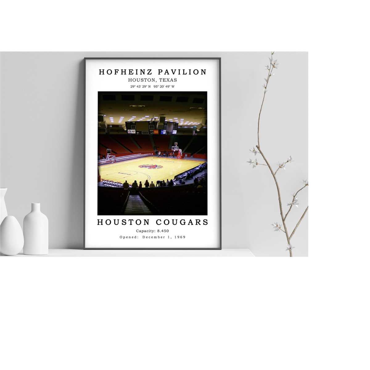 Hofheinz Pavilion Stadium Canvas | Fertitta Center Print | D | Inspire ...