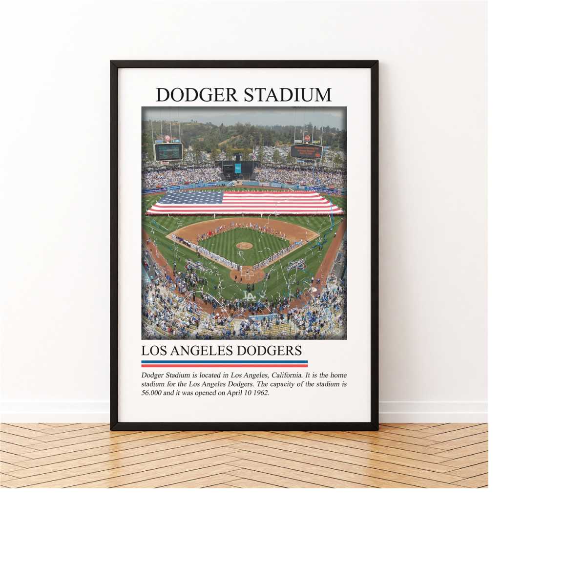 Dodger Stadium Canvas Print | Stadium Poster | Stadium Wall | Inspire ...