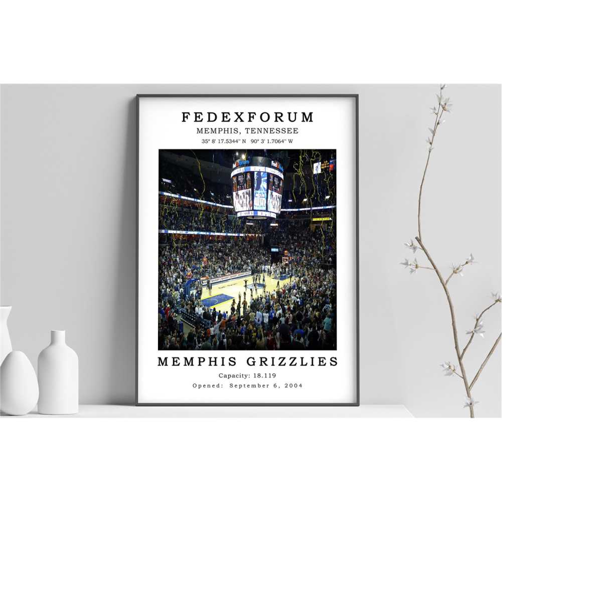 FedEx Forum Canvas Poster | FedEx Forum Stadium Print | Fram | Inspire ...