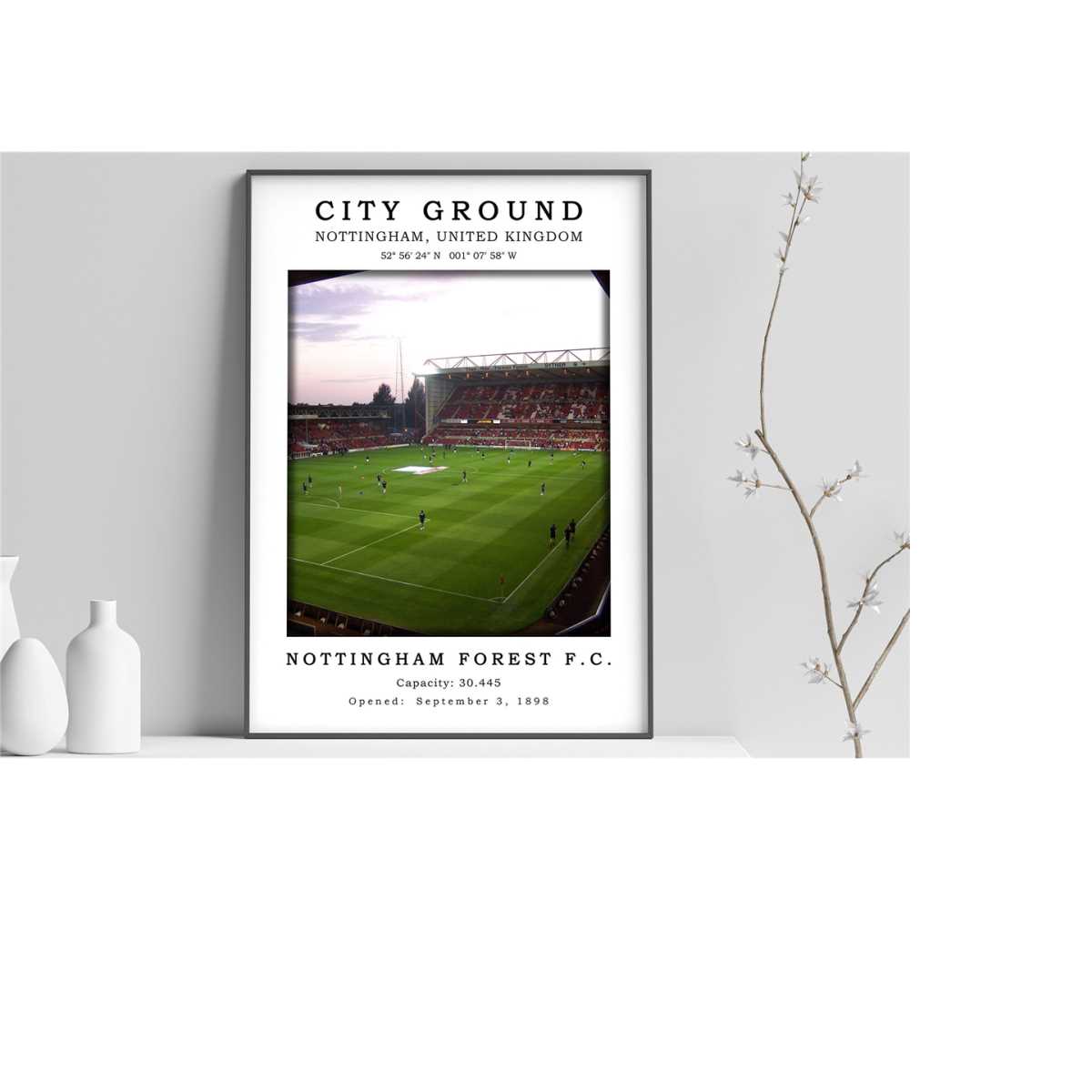 City Ground Stadium Print Poster | City Ground Canvas Print - Inspire ...