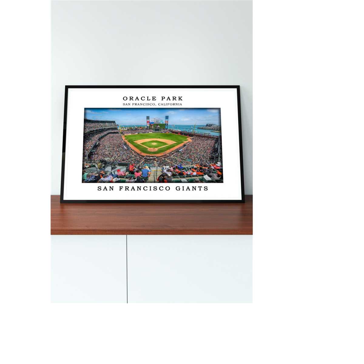 Oracle Park Canvas Poster | Oracle Park Stadium Poster Print | Inspire ...