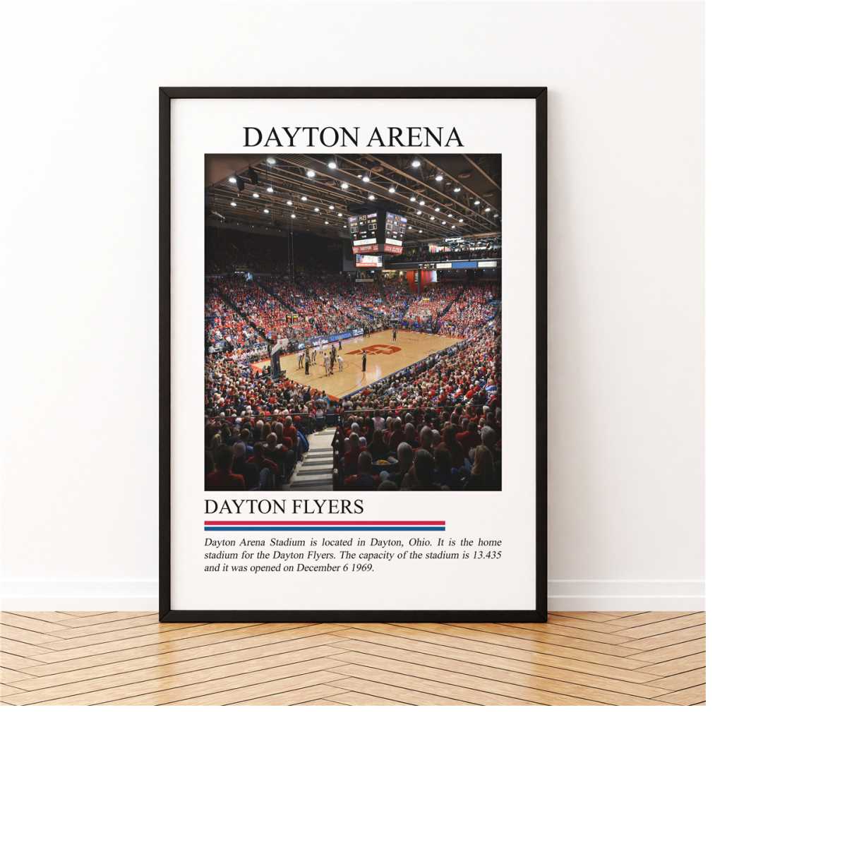 Dayton Arena Canvas Wall Art | NCAA Print Basketball Gift | | Inspire ...