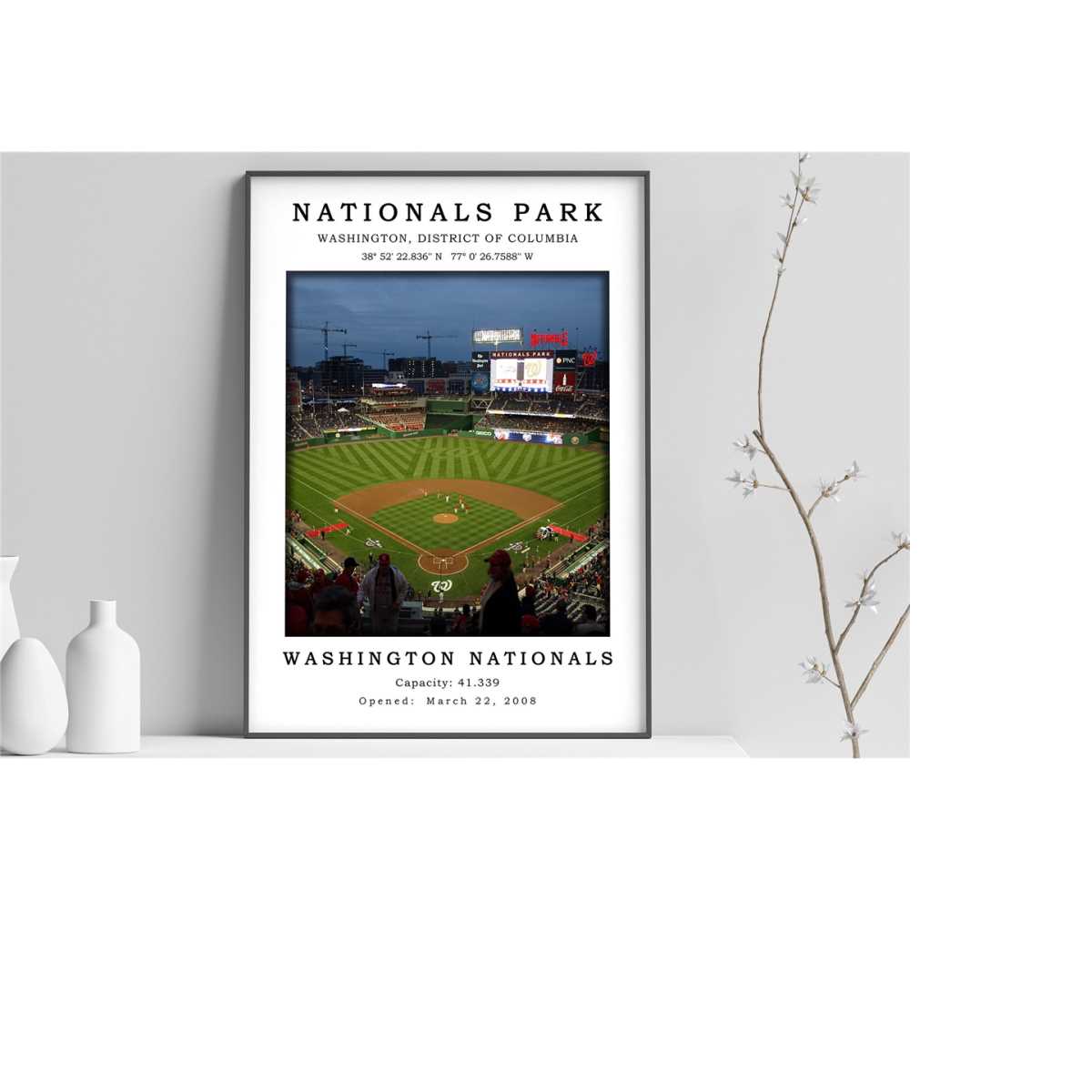 Nationals Park Stadium Canvas | Nationals Park Poster Print | Inspire ...