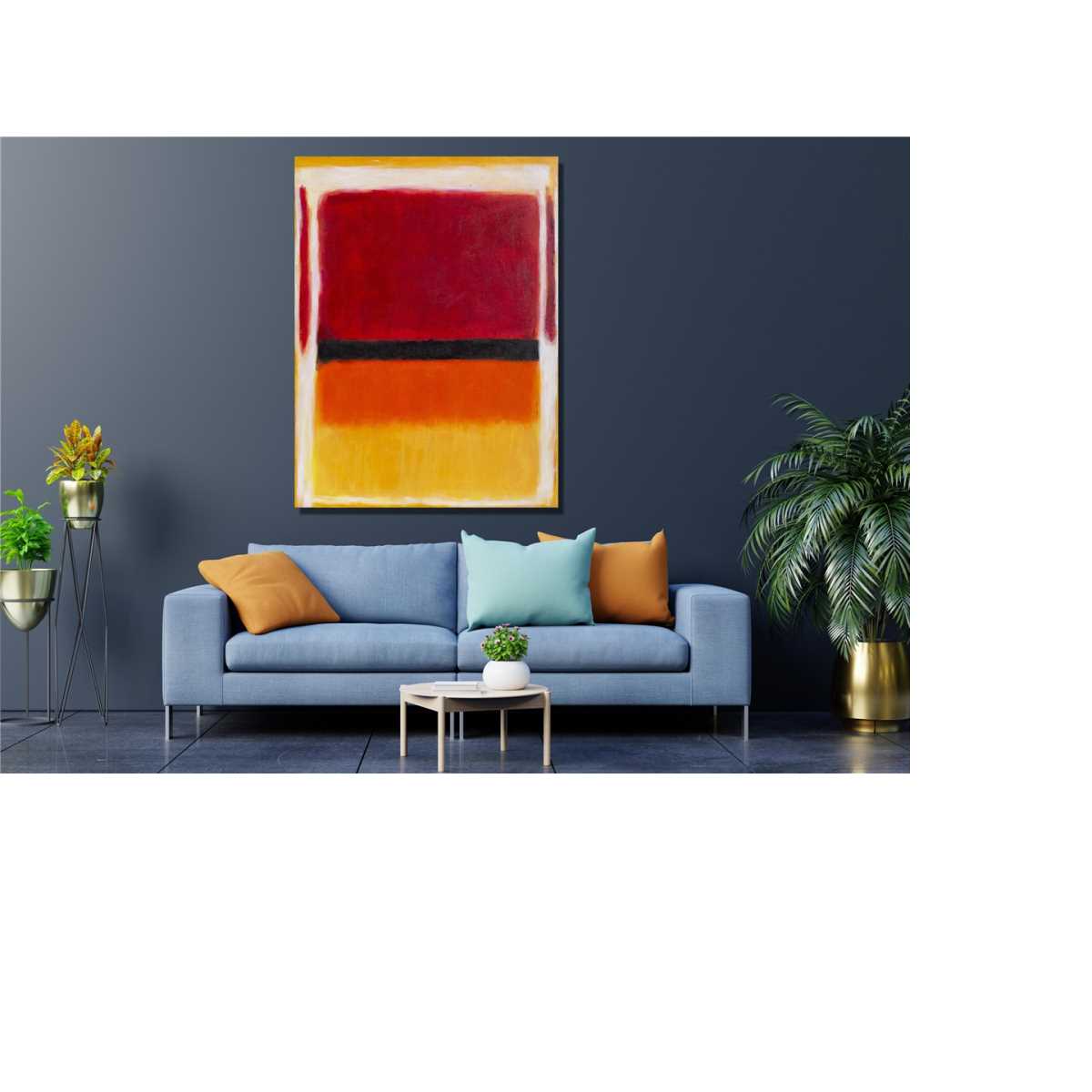 Mark Rothko Orange and Red Canvas Art,Rothko Wall Art, Rothk | Inspire ...