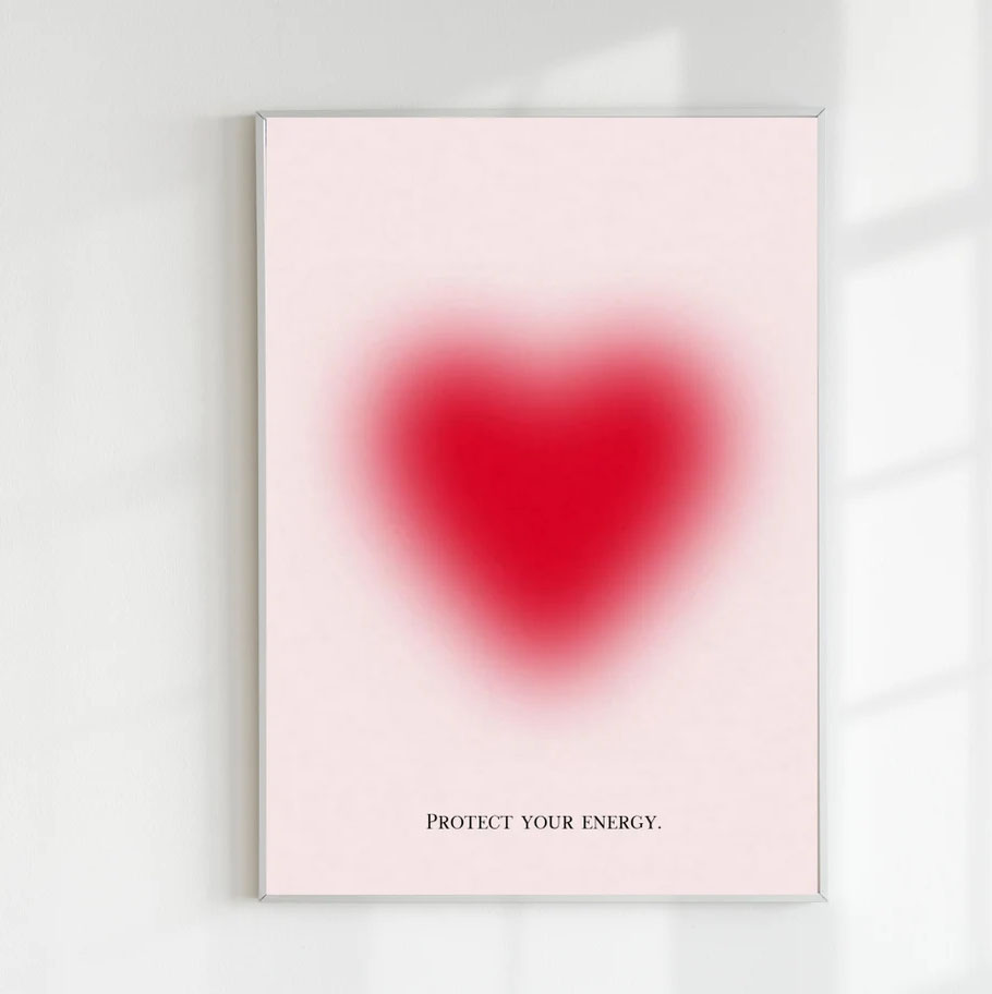Protect Your Energy Gradient Aura Poster | Inspire Uplift