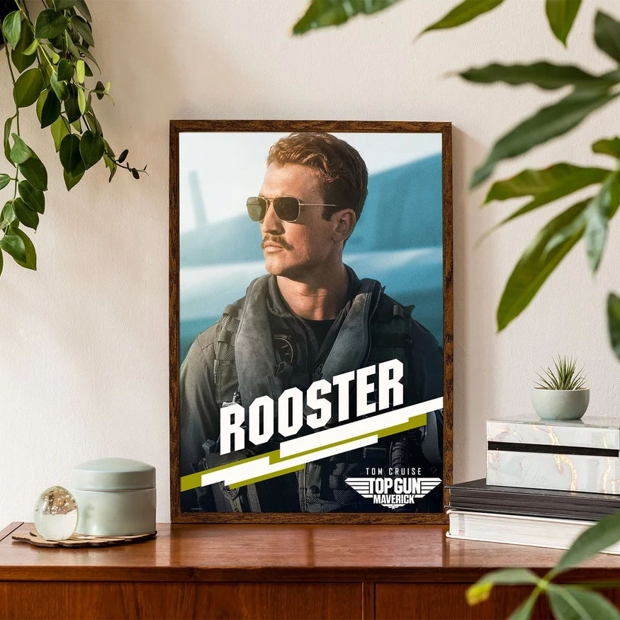 Rooster Top Gun Maverick 2022 Movie Poster | Inspire Uplift