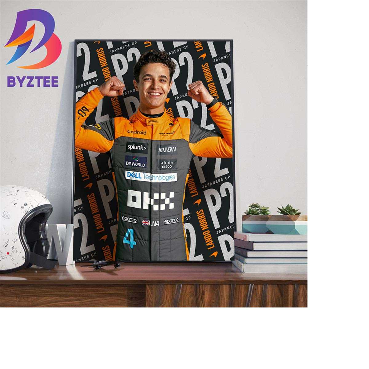 McLaren F1 Lando Norris Podium P2 At Suzuka Japanese GP Wall | Inspire ...