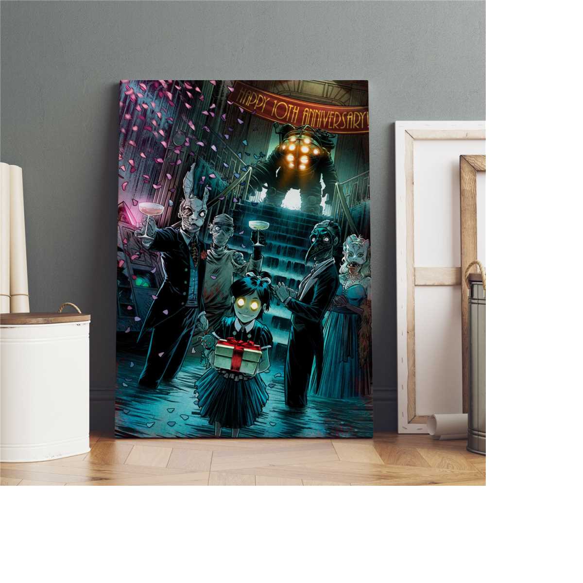 BioShock Poster, Rapture & Columbia Wall Art, Premium Canvas | Inspire ...
