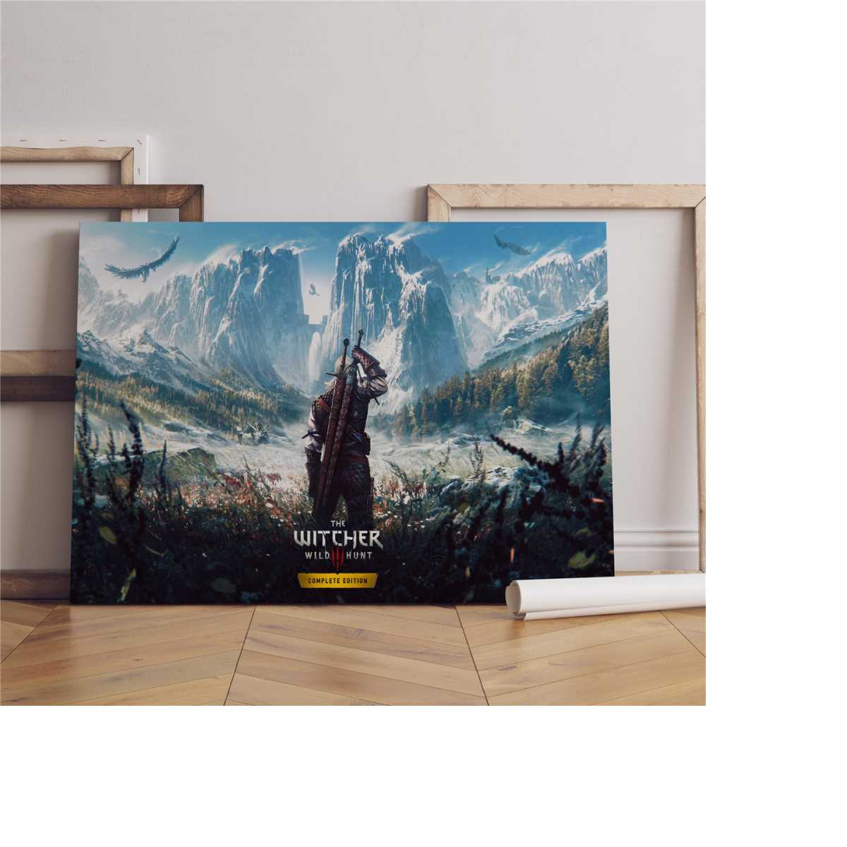 The Witcher 3 Wild Hunt Poster, Geralt of Rivia Wall Art, Pr | Inspire ...