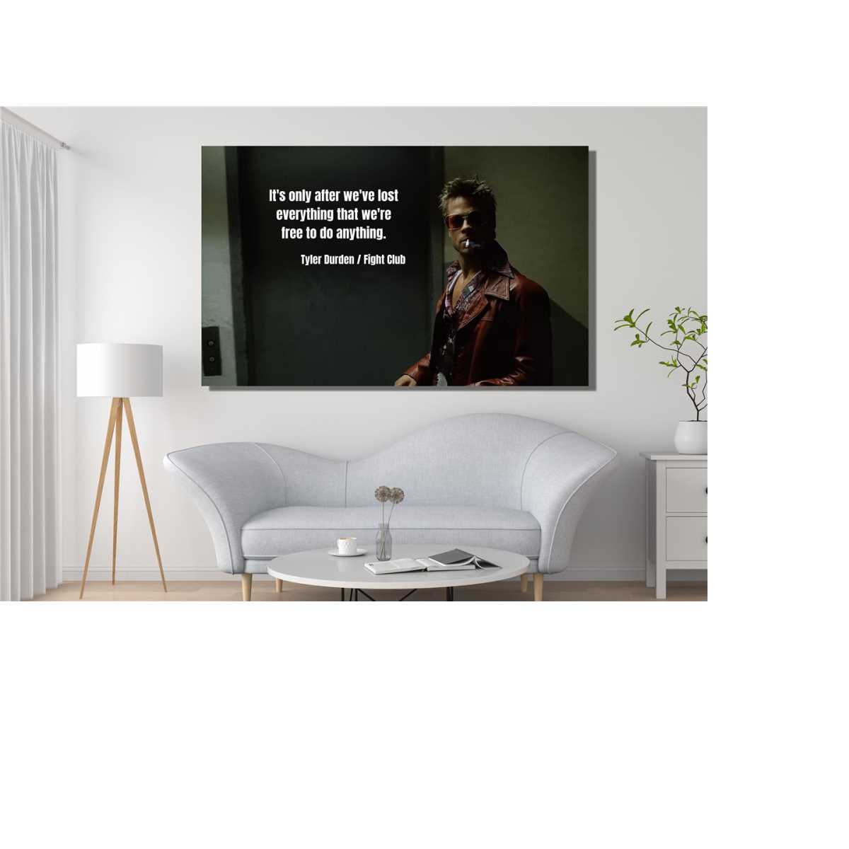 Fight Club Poster, Tyler Durden Smoking Poster, Fight Club M | Inspire ...