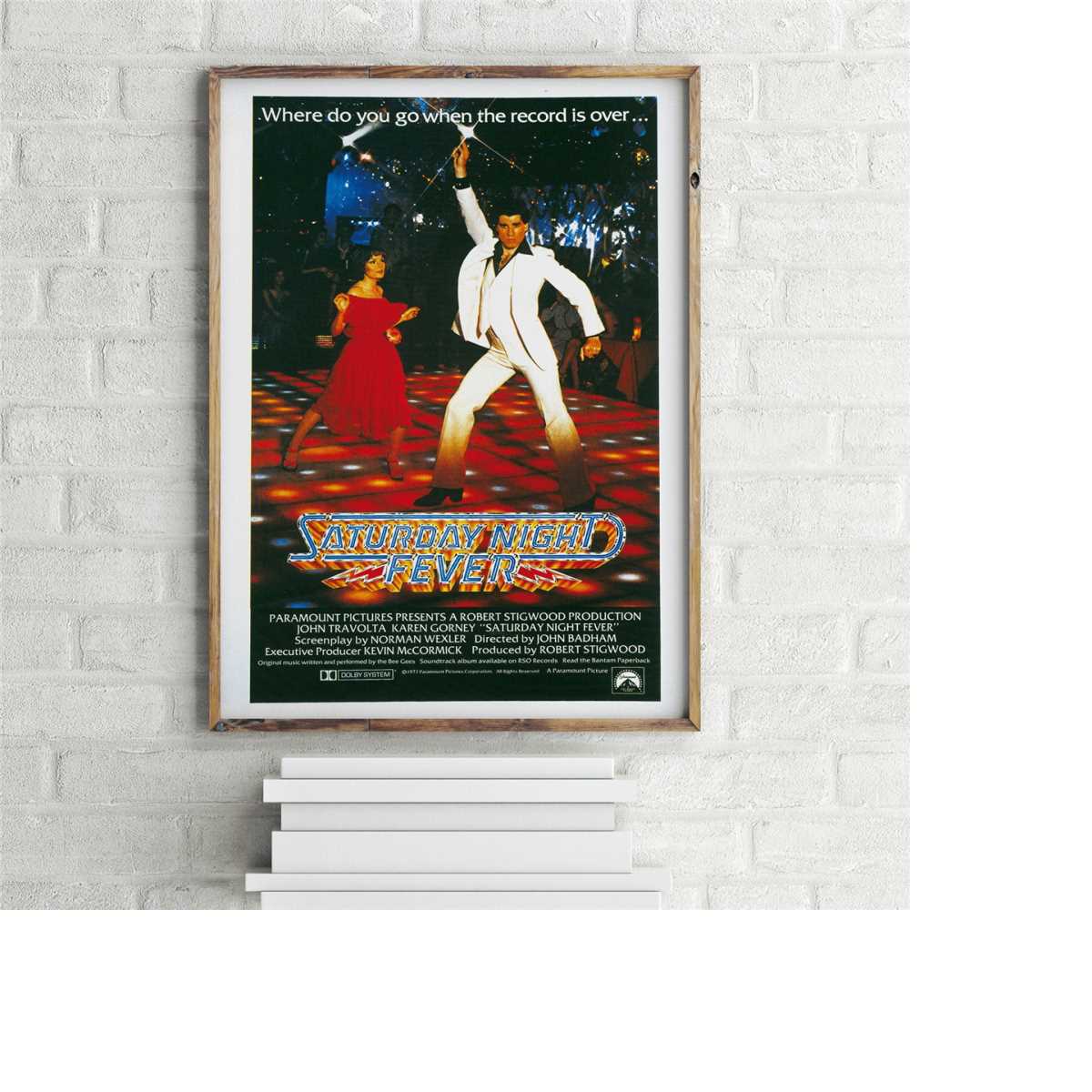 Saturday Night Fever Original Design Vintage Movie Poster, R - Inspire ...