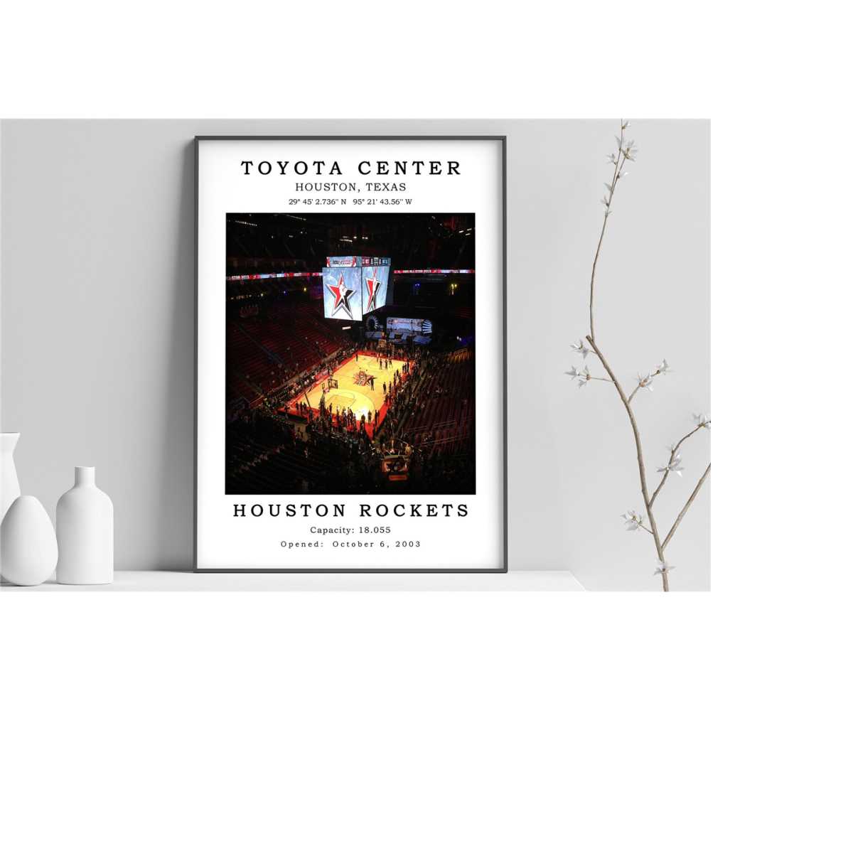 Toyota Center Stadium Poster | Toyota Center Canvas Print | - Inspire ...