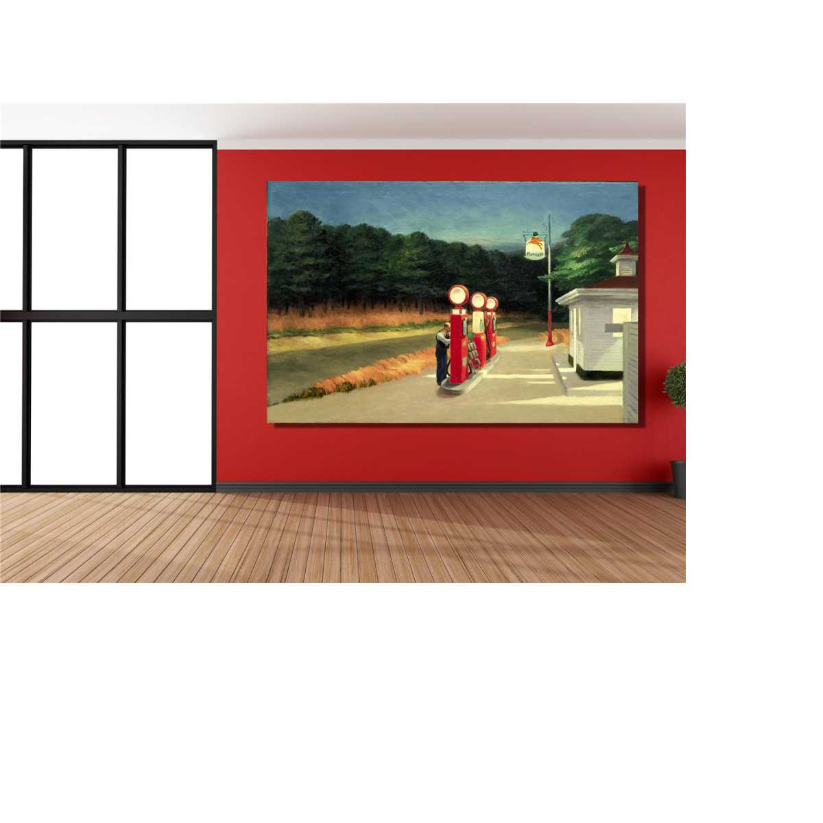 Edward Hopper Canvas Wall Art Gas 1940 Canvas,Edward Hopper | Inspire ...