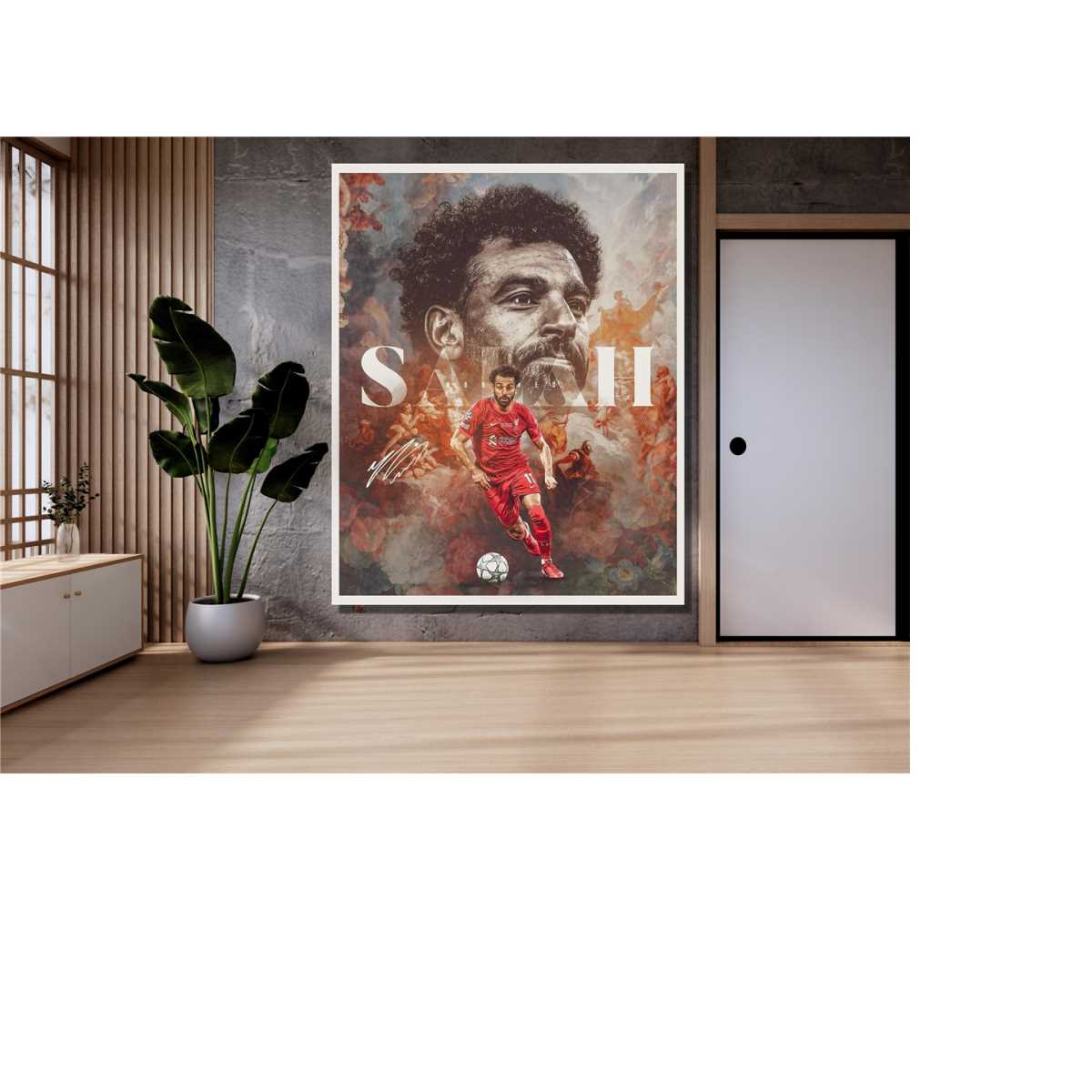 Mohamed Salah Poster, Liverpool Print, Mohamed Salah Canvas, | Inspire ...