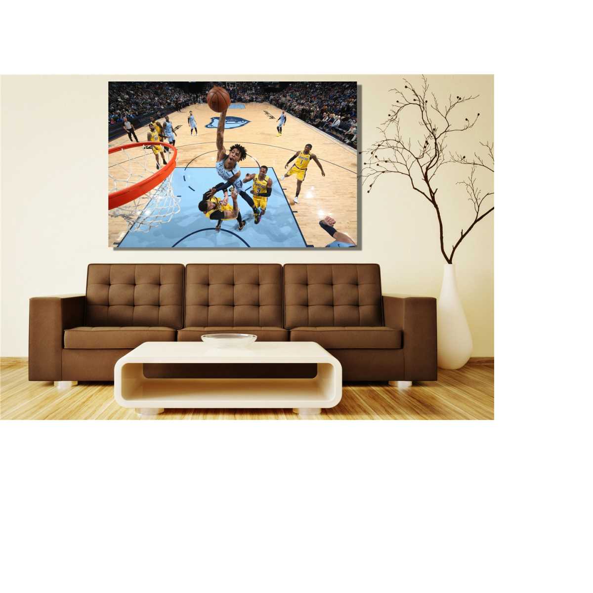 Ja Morant Canvas Wall Art,Ja Morant Poster,Ja Morant Dunk Po | Inspire ...