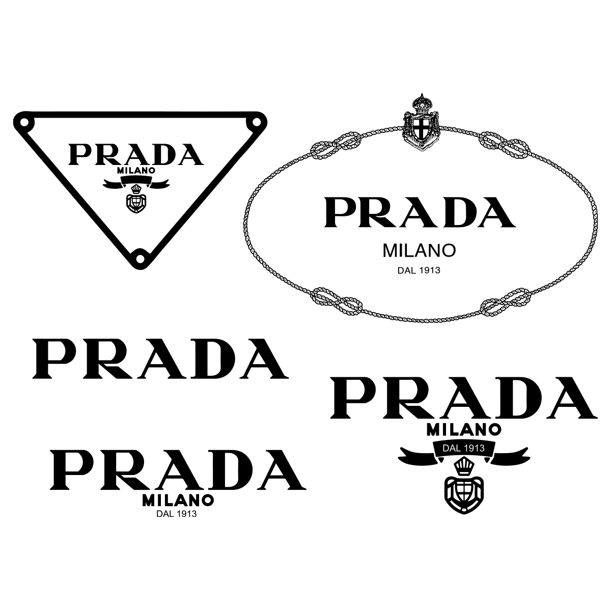 Prada Logo Bundle Svg, Prada Logo Svg | Inspire Uplift
