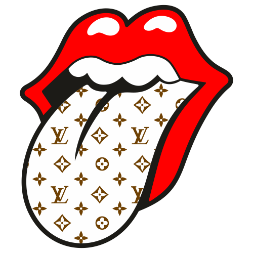 Rolling Lips Louis Vuitton Lv Pattern - Inspire Uplift