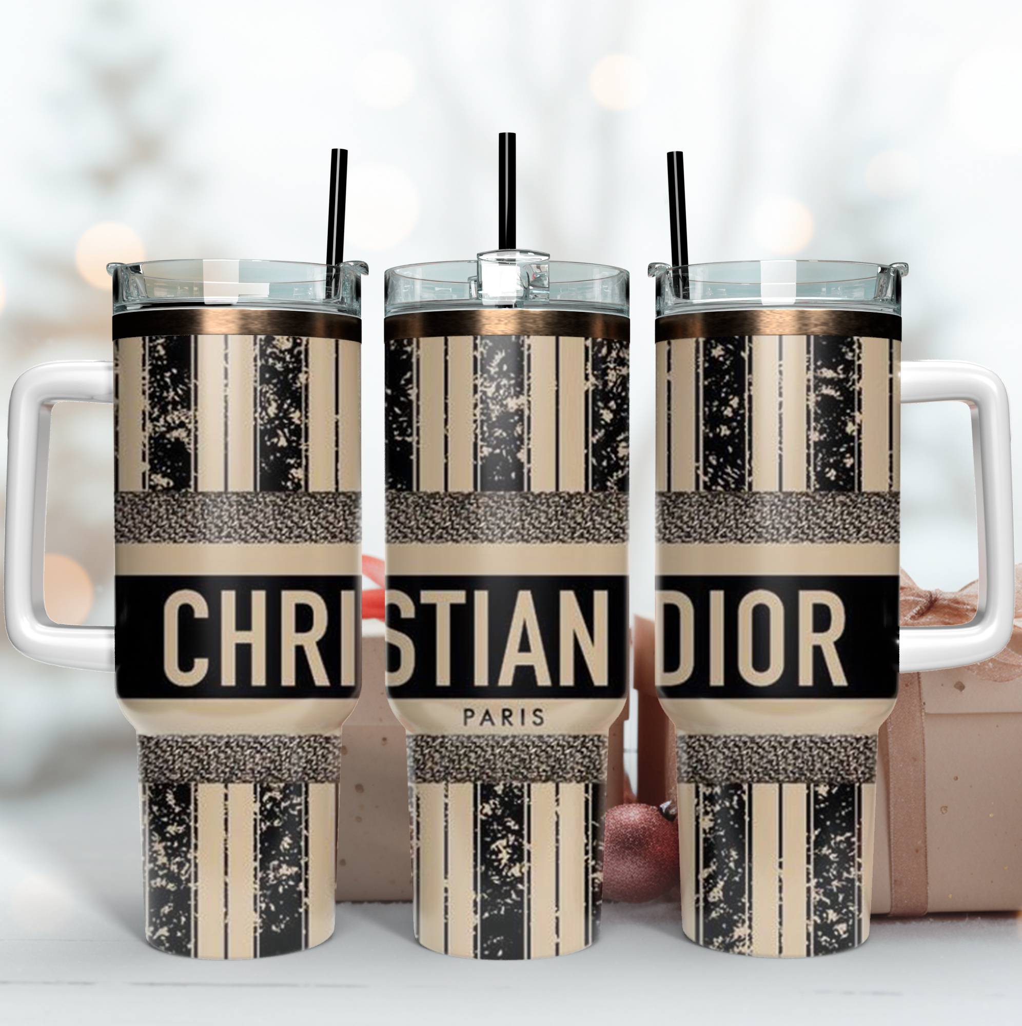 Dior Logo 40Oz Tumbler, 40Oz Tumbler, Fashion Tumbler | Inspire Uplift