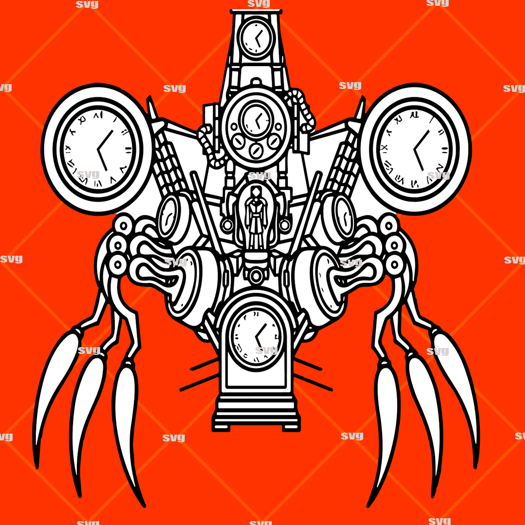 Skibidi Toilet svg / TIME TRAVELER CLOCKMAN MACHINE SVG,PNG | Inspire ...
