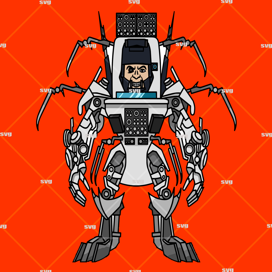 Skibidi Toilet MAD TOILET INVENTOR SVG, PNG digital downlo | Inspire Uplift