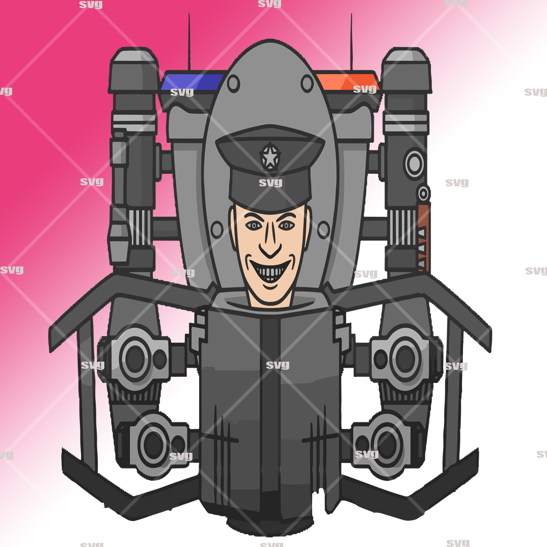 POLICE TOILET SVG | Skibidi Toilet svg ,png | Inspire Uplift