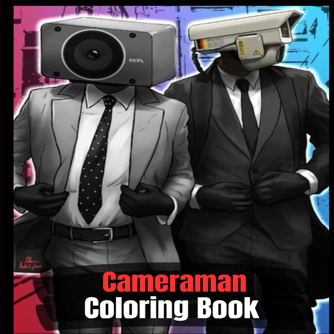 skibidi toilet Cameraman Coloring Book | Inspire Uplift