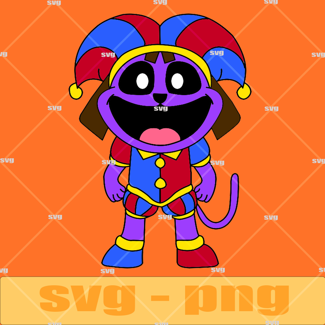 Smiling Critters Pomni From the amazing digital circus SVG V | Inspire ...