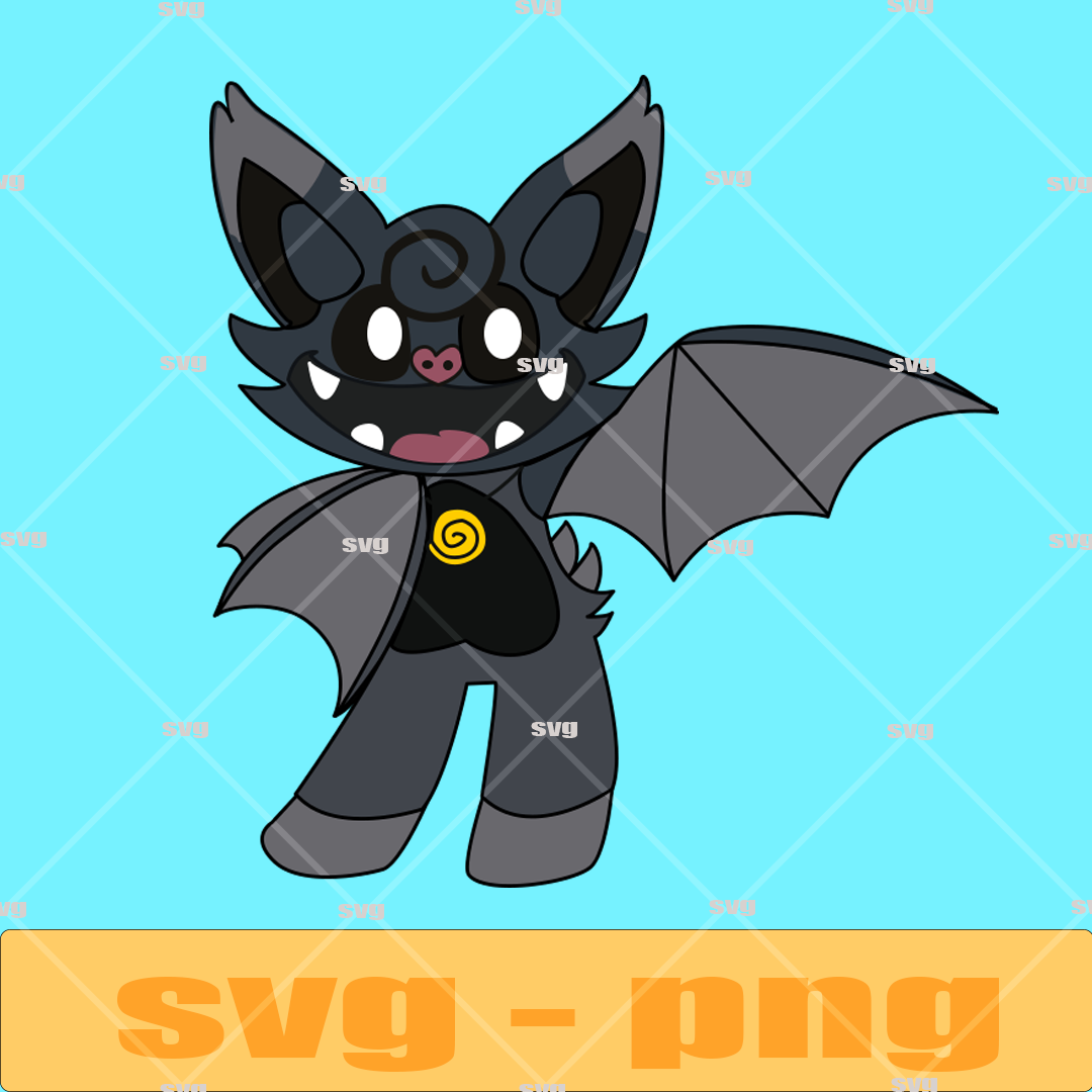 batty belle Smiling Critters SVG Vector Coloring Pages SVG S | Inspire ...