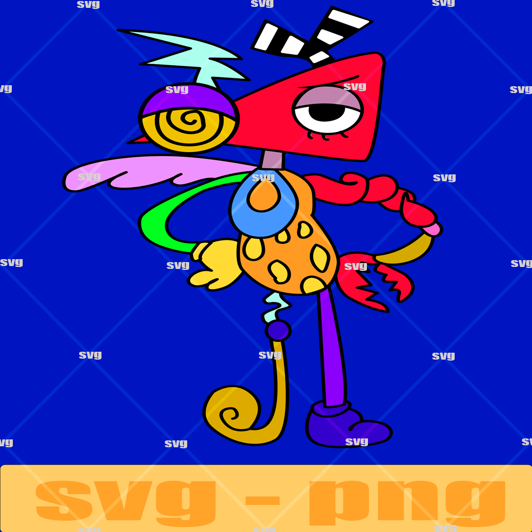 Zooble,the amazing digital circus SVG,png, Vector Coloring P | Inspire ...