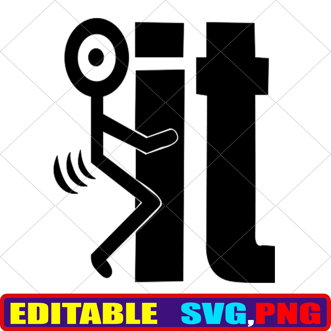F It Digital Download SVG, PNG, | Inspire Uplift