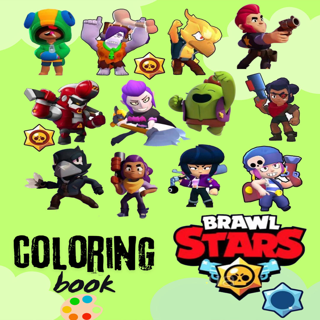 brawl star coloring book, coloring page | Inspire Uplift