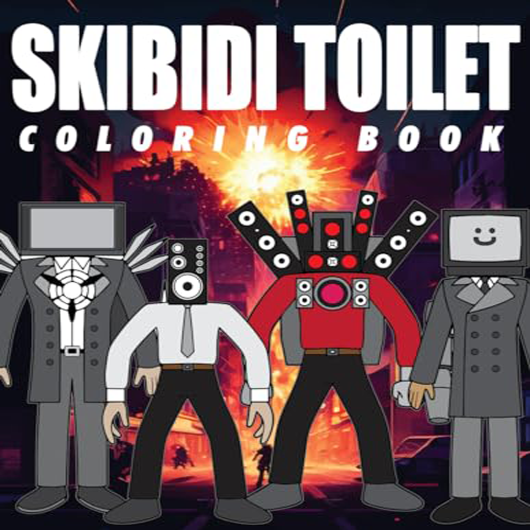 Skibidi Toilet Coloring Book for Kids | Titan, Cameraman, TV | Inspire ...