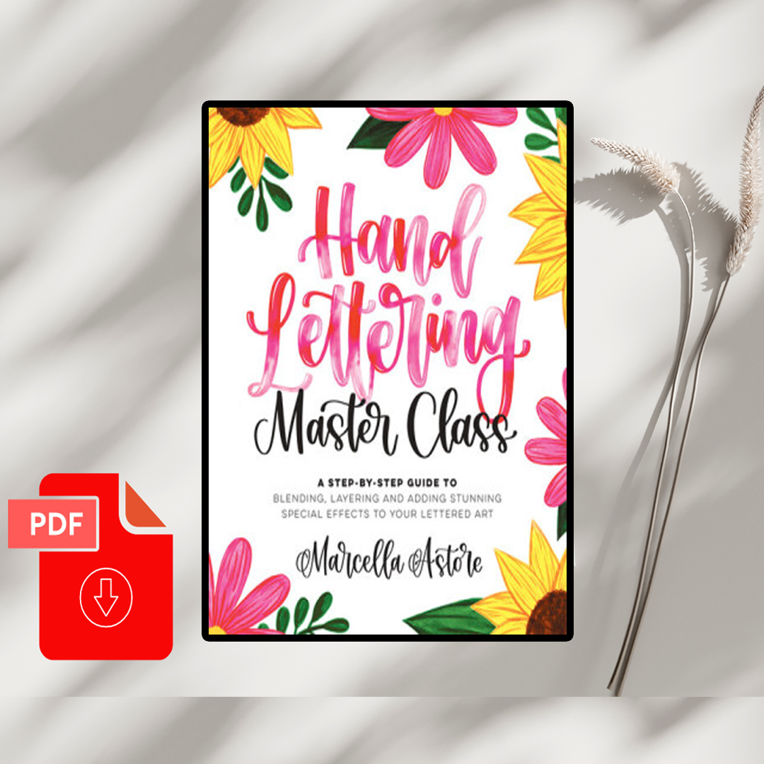 Hand Lettering Master Class, Digital Book, PDF book - Inspire Uplift