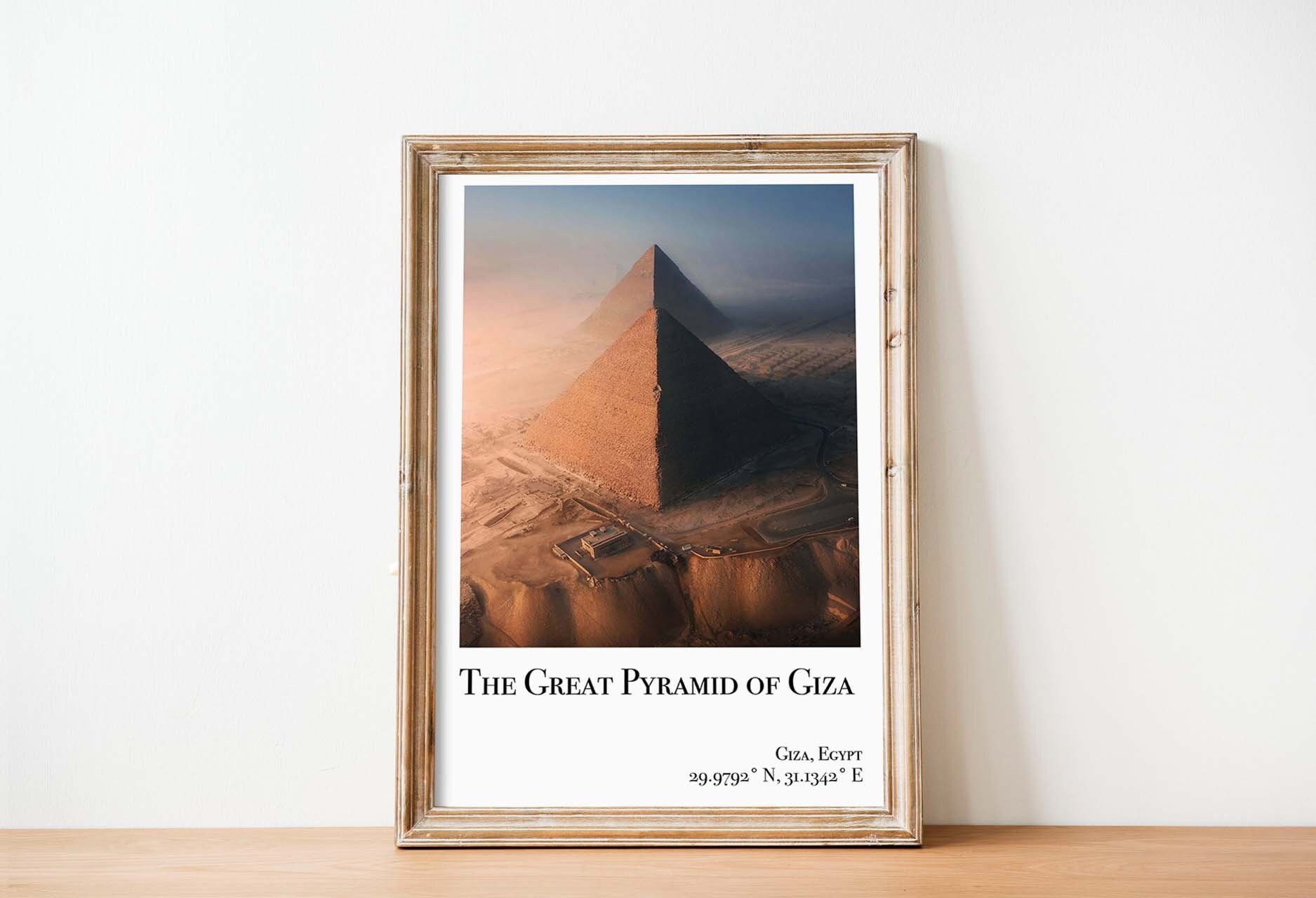 Great Pyramid of Giza poster great pyramid of giza print eg | Inspire ...