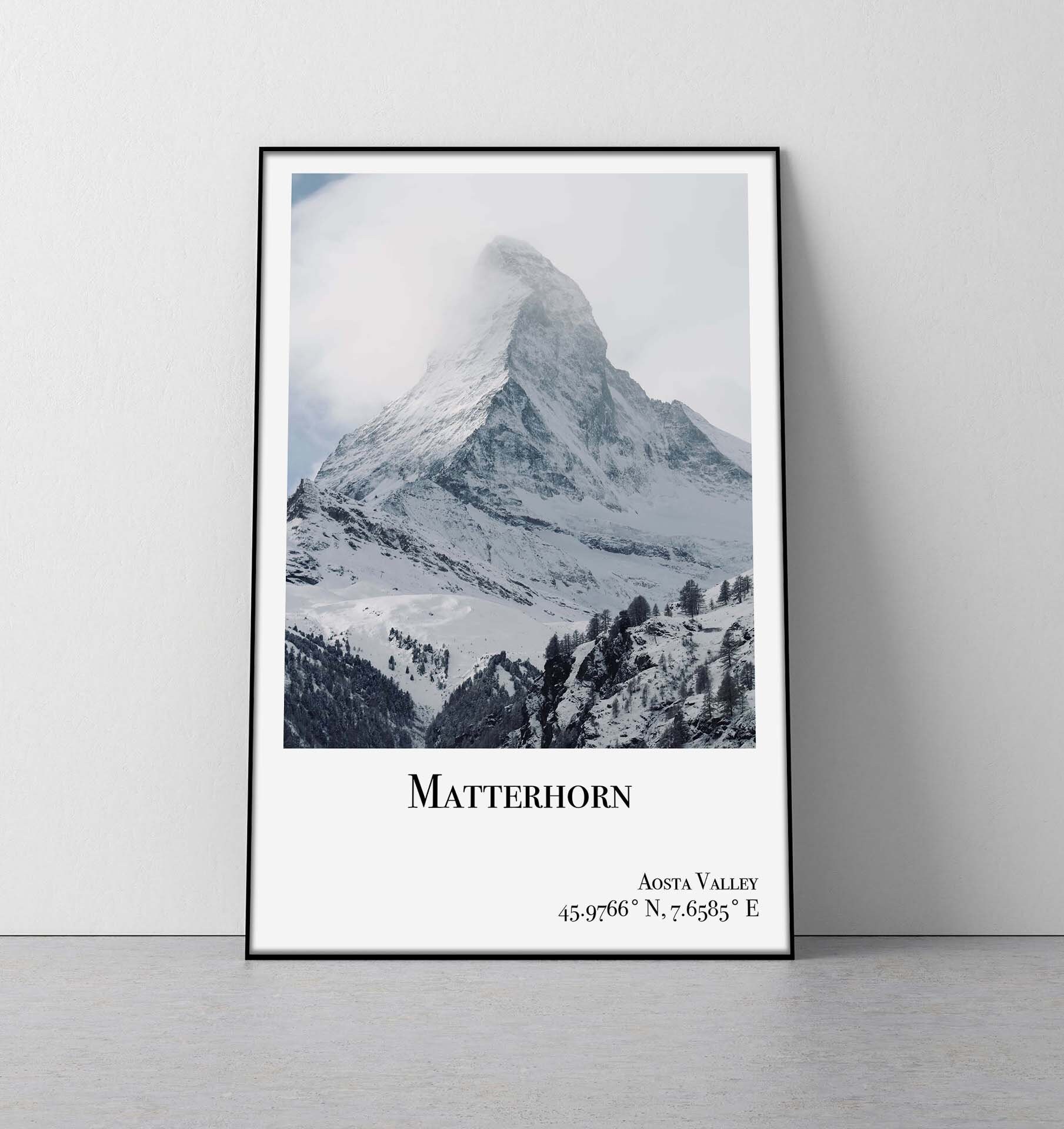 Matterhorn poster Matterhorn print alps poster matterhorn m | Inspire ...