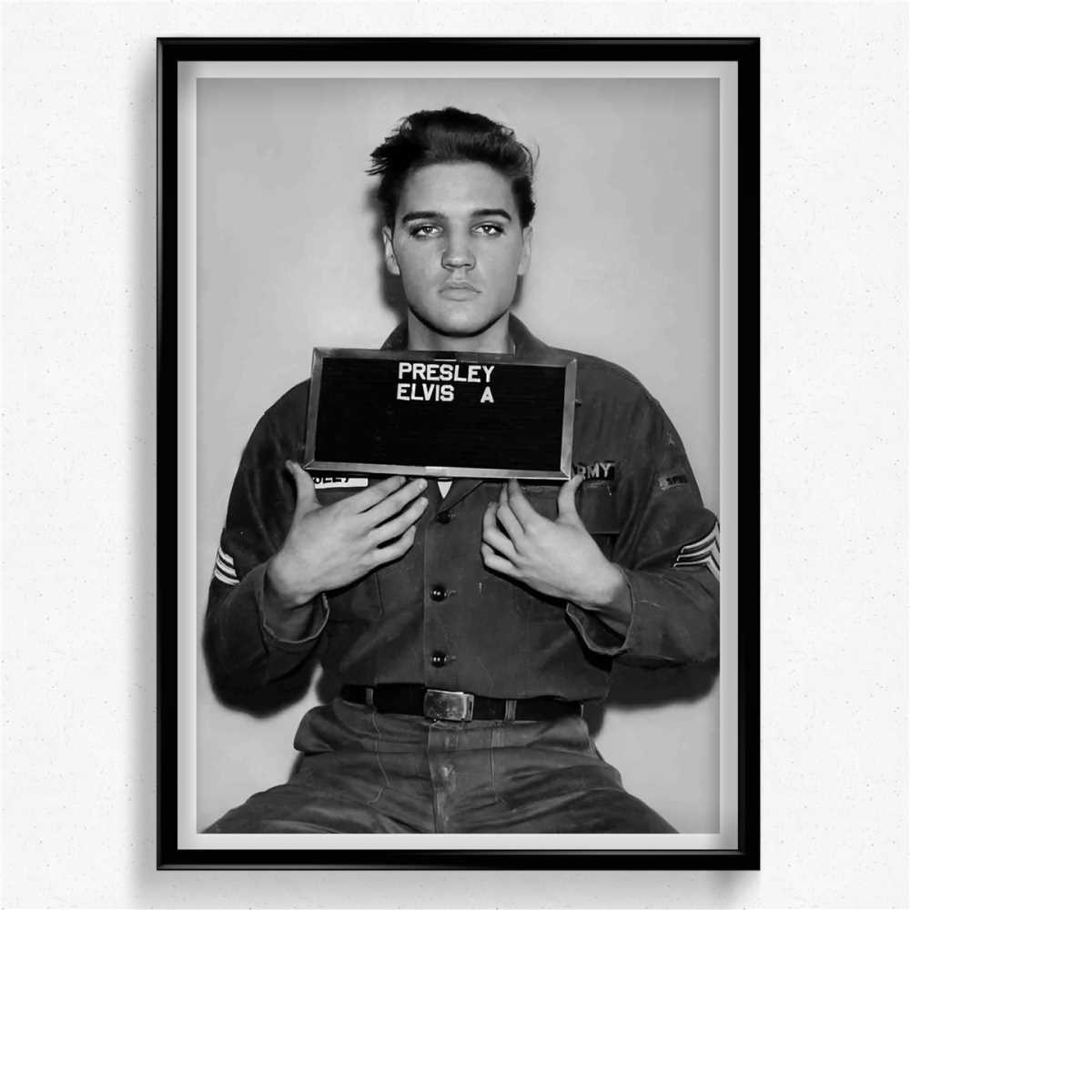 Posters & Prints Elvis Presley Mugshot Celebrity Mugshot Pos - Inspire ...