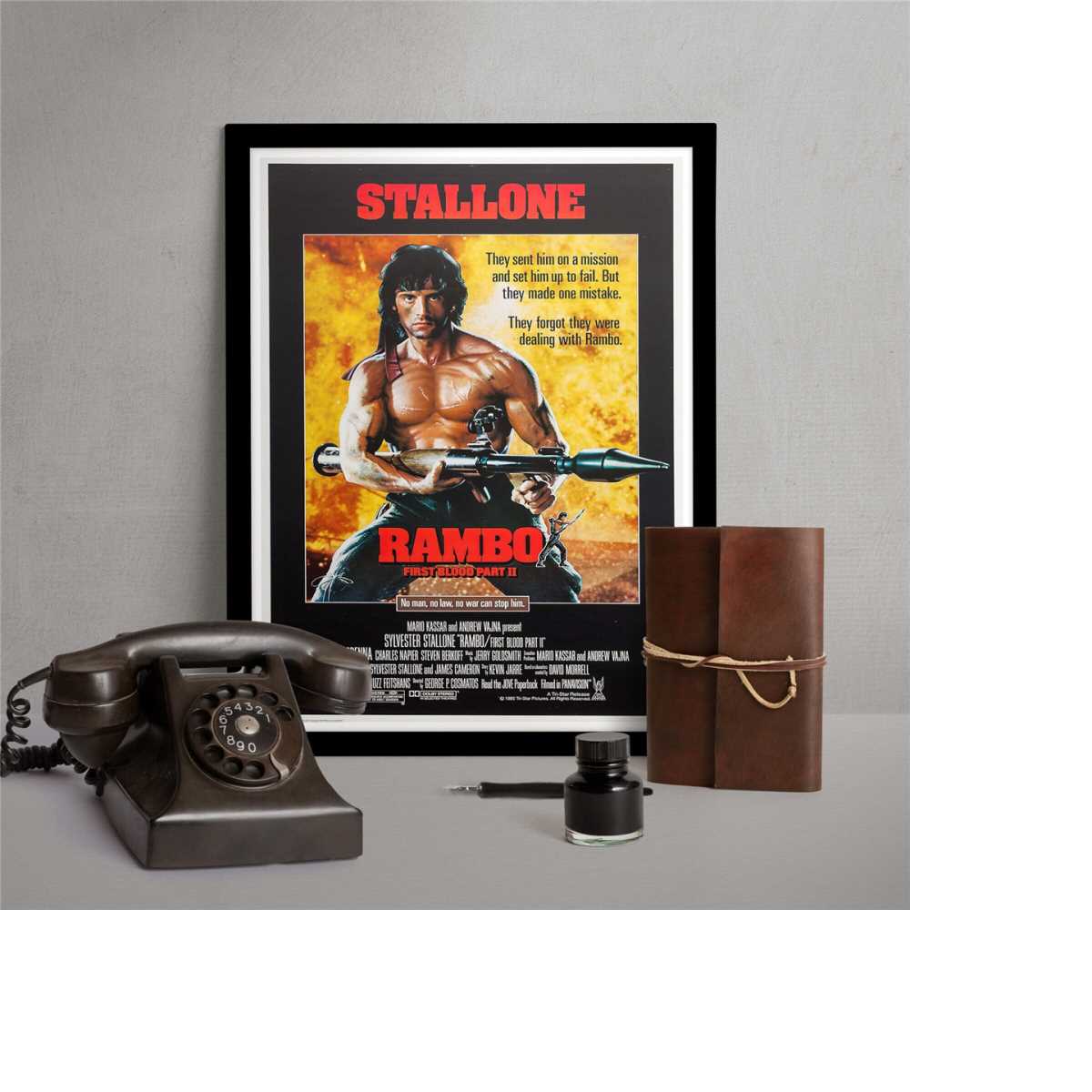 Posters & Prints Rambo Movie Poster Film Print Poster Prin | Inspire Uplift