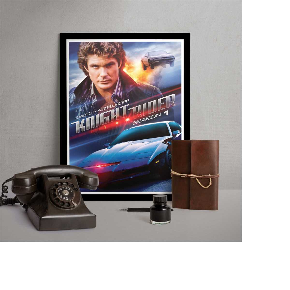 Posters & Prints Knight Rider TV Print David Hasselhoff Mov | Inspire ...